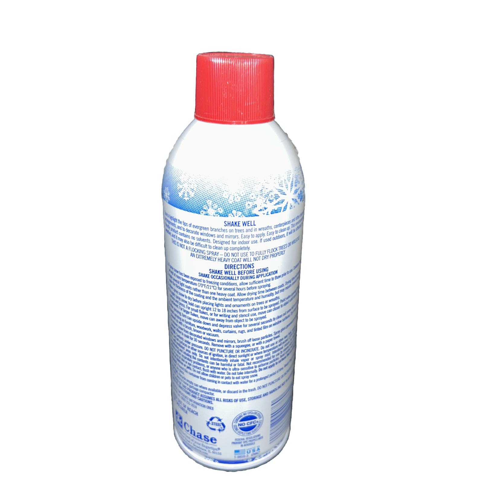 (2) Santa Snow Spray Chase Aerosol Christmas Flock 9oz Cans NEW Fast ...