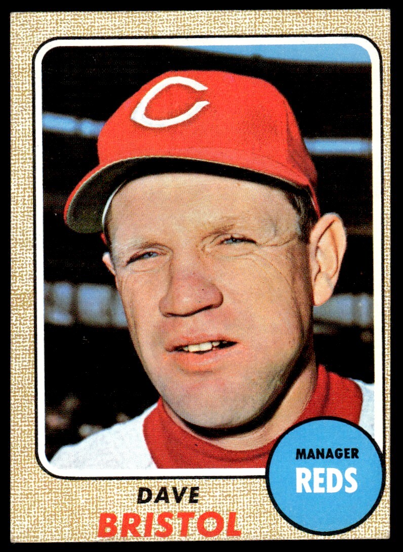 1968 Topps Dave Bristol Cincinnati Reds #148 | eBay