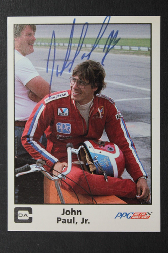 John Paul Jr (d.2020) Race Car Driver Autograph Signed 1985 A&S Racing ...