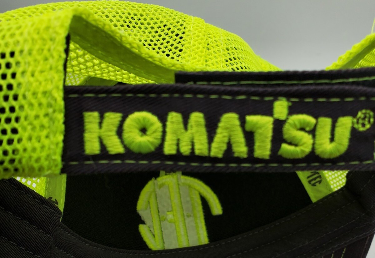 TEC Komatsu Trucker Hat Cap Gray Neon embroidered Sna… - Gem