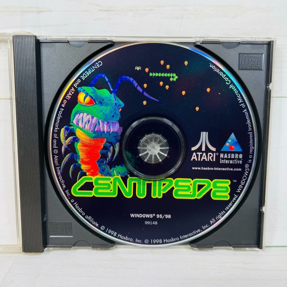CENTIPEDE (PC, CD-ROM 1998) Windows 95/98 Atari Hasbro *CD-ONLY* | eBay