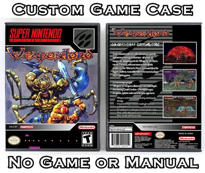 WeaponLord - Super Nintendo SNES Custom Case *NO GAME* | eBay