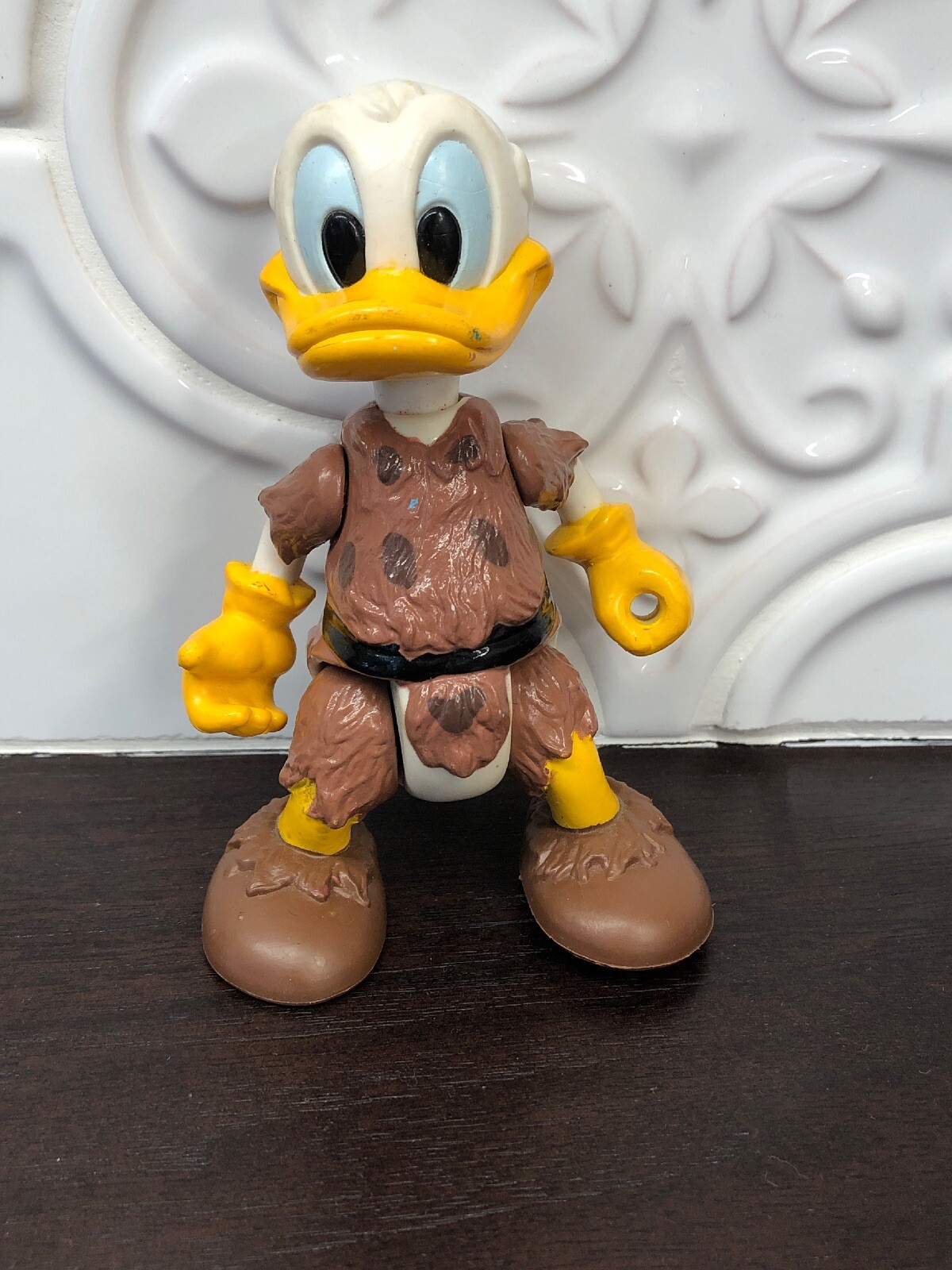 Vintage Disney Donald Duck Caveman Prehistoric Movable 4 1/2” Cake ...