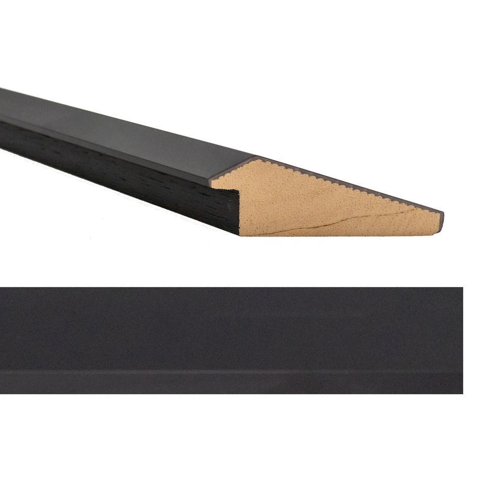 10x15 - 10 x 15 Contemporary Black Sloped Solid Wood Frame with UV ...