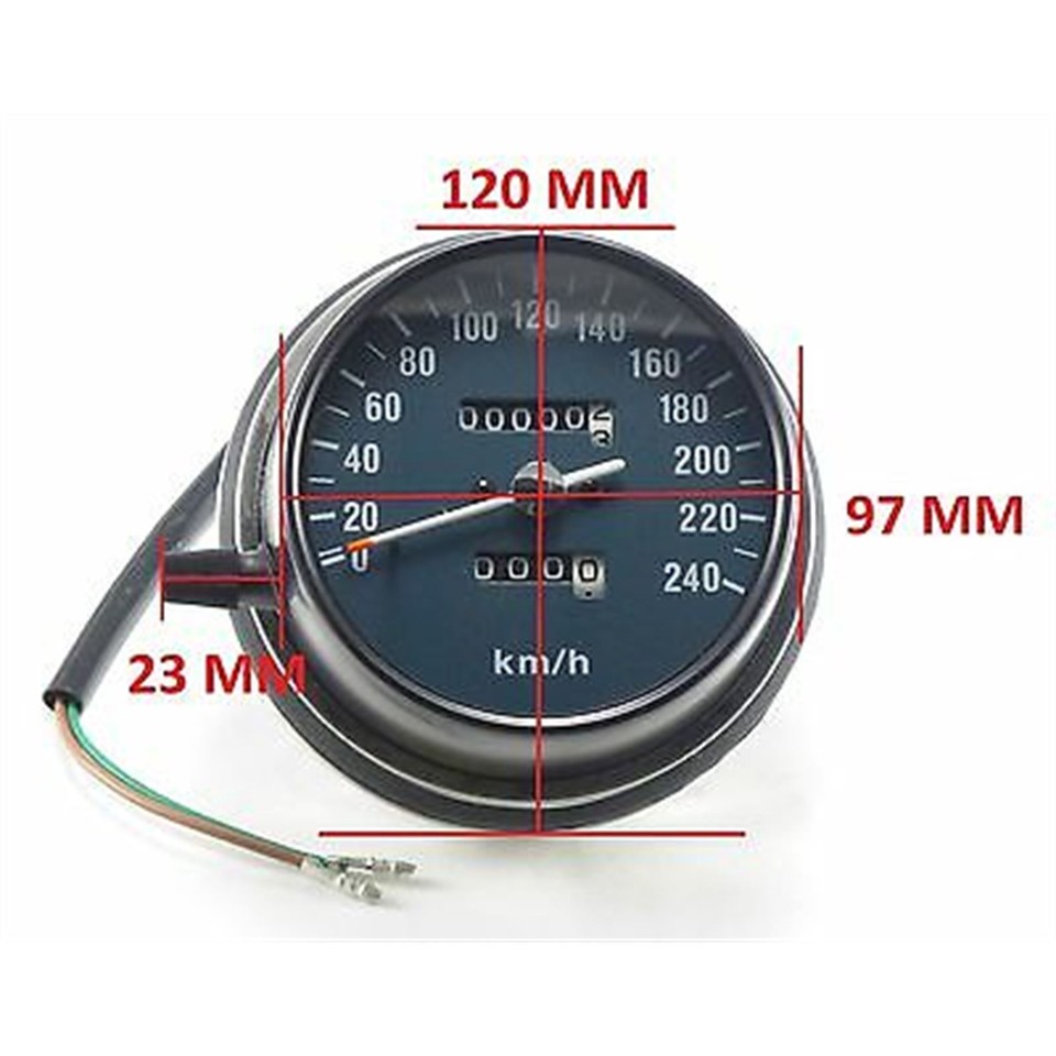 Speedometer Trip Meter Gauge KPH / KMH for Honda CB500, 750, 550K 37200 ...