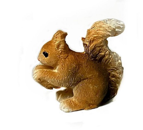 Micro Mini Squirrel Figurine, 'Nutella' the Squirrel, Forest Animal ...