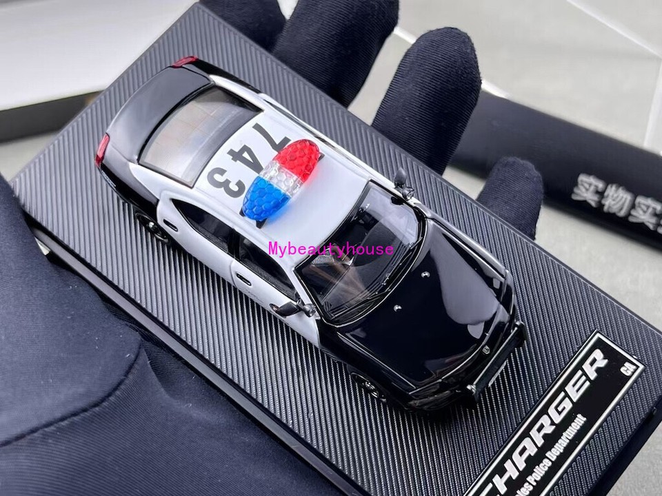 Rollin 1:64 2008 LAPD Charger Police Muscle Model Diecast Metal Car | eBay