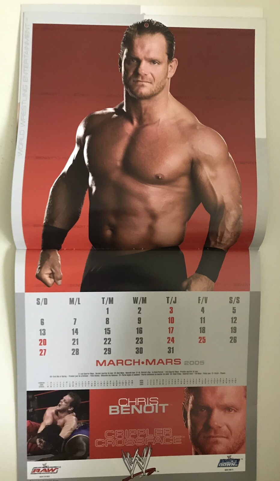 WWE, RANDY ORTON & 2005 CALENDAR, PayPerView Promotional Poster & Items ...
