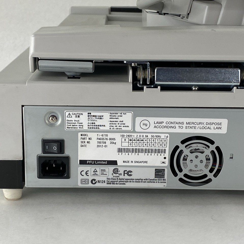 Fujitsu Fi-6770 High Speed Flatbed Scanning Image Scanner | eBay
