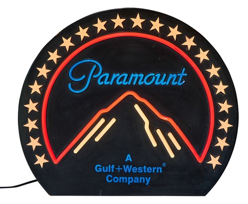 1987 Paramount Pictures Color Lighted Logo Sign | eBay