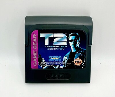 🕹️ Sega Game Gear T2 Terminator 2 Judgment Day Cartridge w/ Case ...