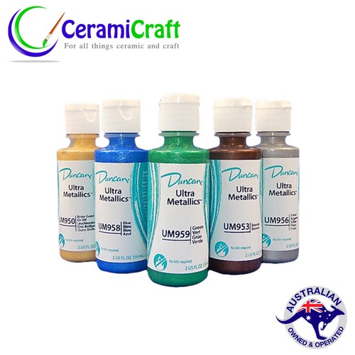 Duncan Ultra Metallics 59ml, Acrylic Paint, Ceramic, Craft, Multiple ...