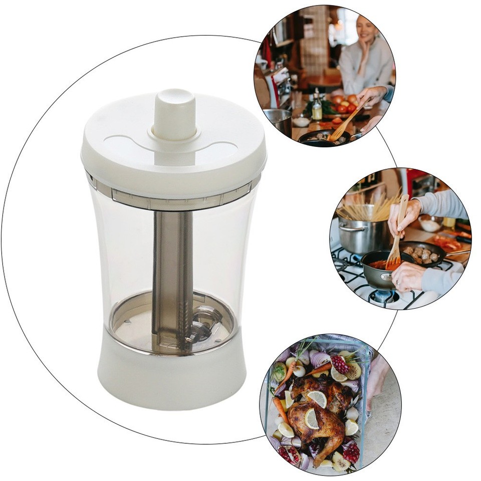 Salt Pot with Lid Press Type Spice Jars Bottles Kitchen Push-type ...