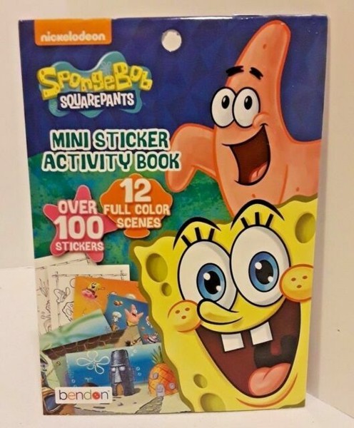 Nickelodeon Spongebob Squarepants Mini Sticker Activity Book 100 ...