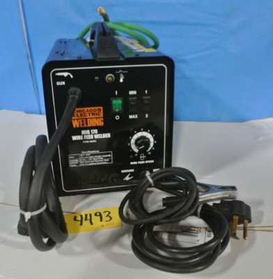 Chicago Electric Mig 170 Wire Feed Welder 170 Amps 240V Flux Cored Mig ...