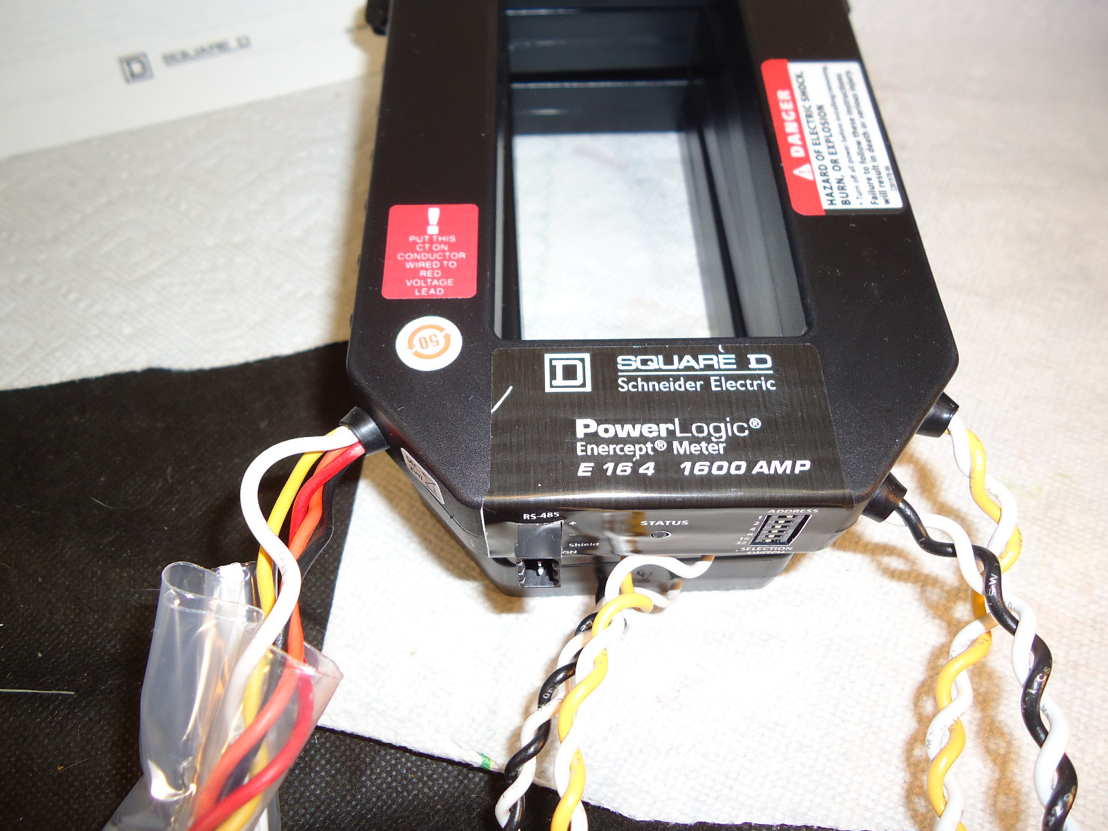 New Schneider Square D 3020 E16-4 1600 AMP Enercept Power Logic Meter ...