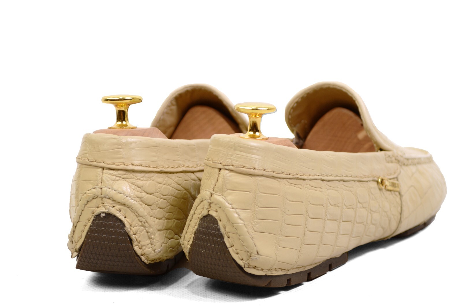 3750$ ZILLI beige Crocodile Alligator Loafer Italy UK… - Gem