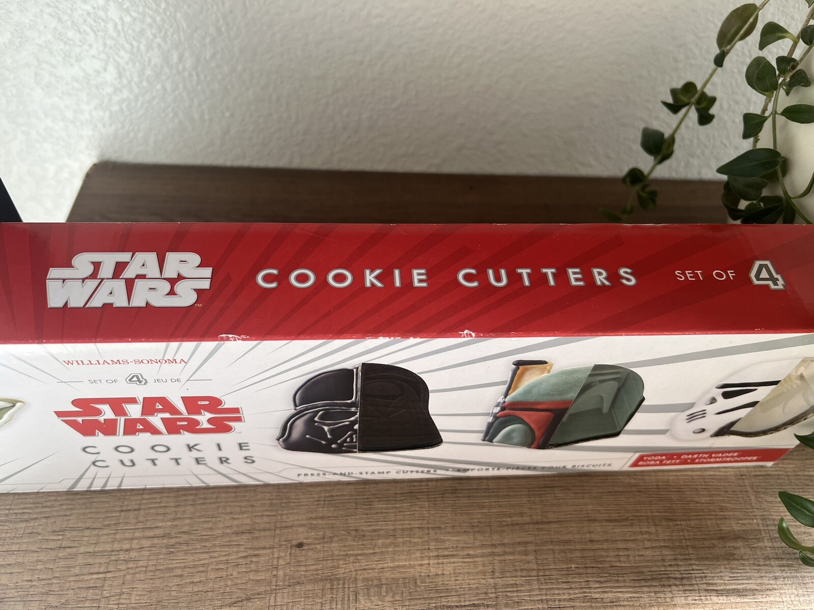 WILLIAMS SONOMA Star Wars Cookie Cutters Yoda Darth Vader Boba Fett ...