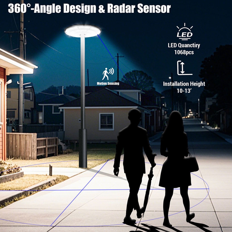 Commercial 11000W Solar Light Outdoor Motion Sensor 2200000LM Parking ...
