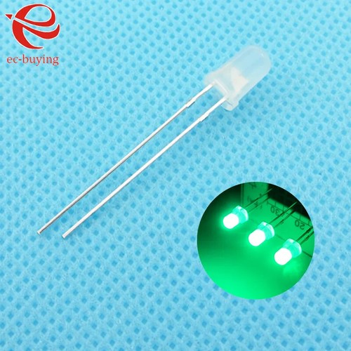 10PCS/LOT F3 3mm Emerald-Green LED DIY Kit | eBay