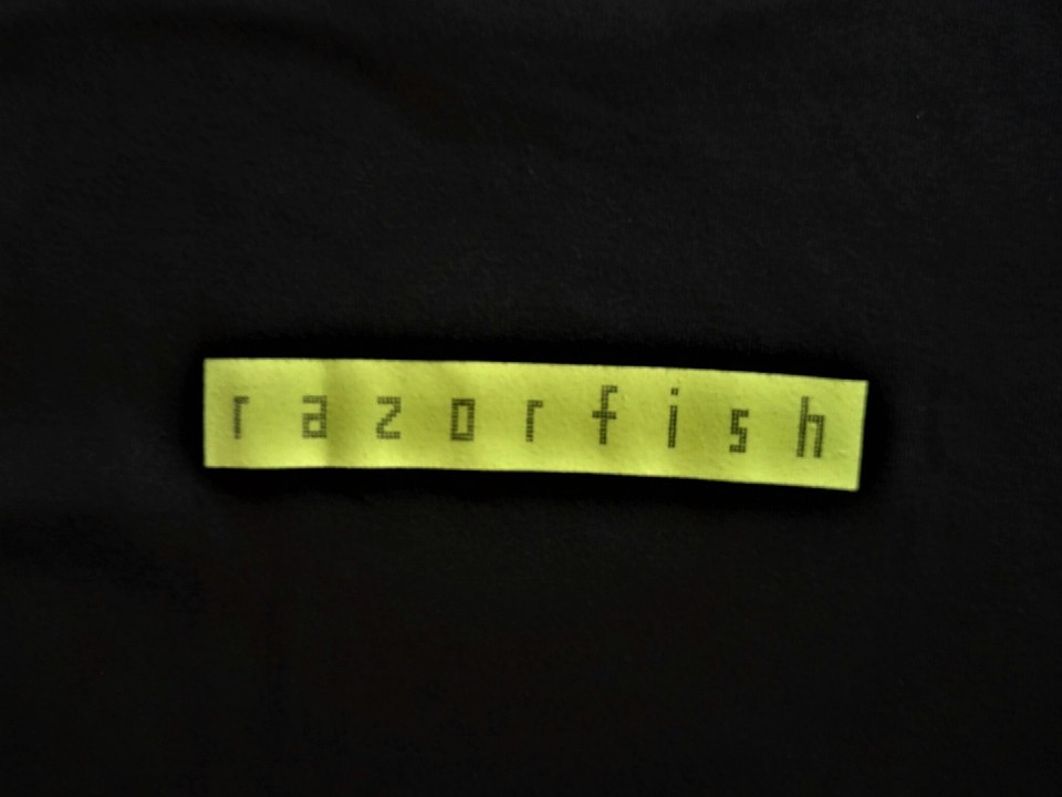 Black Cotton T-shirt; Logo; Brand TECHSTYLES Sportswear; Short Sleeve ...