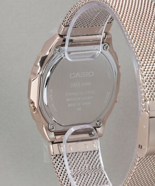 CASIO Standard Premium A1000MCG-9JF Full Metal Watch MOP Dial Milanese ...