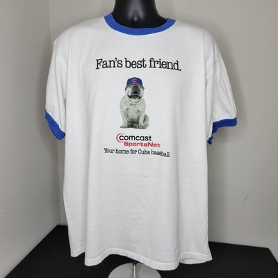 Chicago Cubs MLB Vintage 90s Ringer T Shirt Man's Best Friend Comcast ...