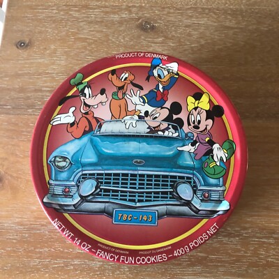 Disney's Characters Mickey, Minnie, Donald Duck Round Tin - READ ALL ...
