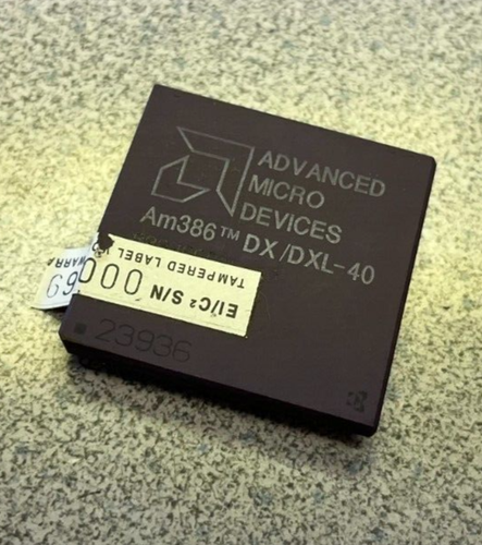 Vintage gold AMD CPU Am386 DX/DXL-40, ship today | eBay