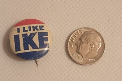 Vintage "I like Ike" political pin | eBay