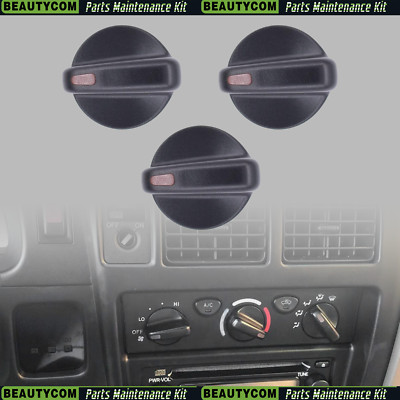 3 Pieces AC Heater Knob For 1995-2004 Toyota Tacoma Ref:55905-35310 ...