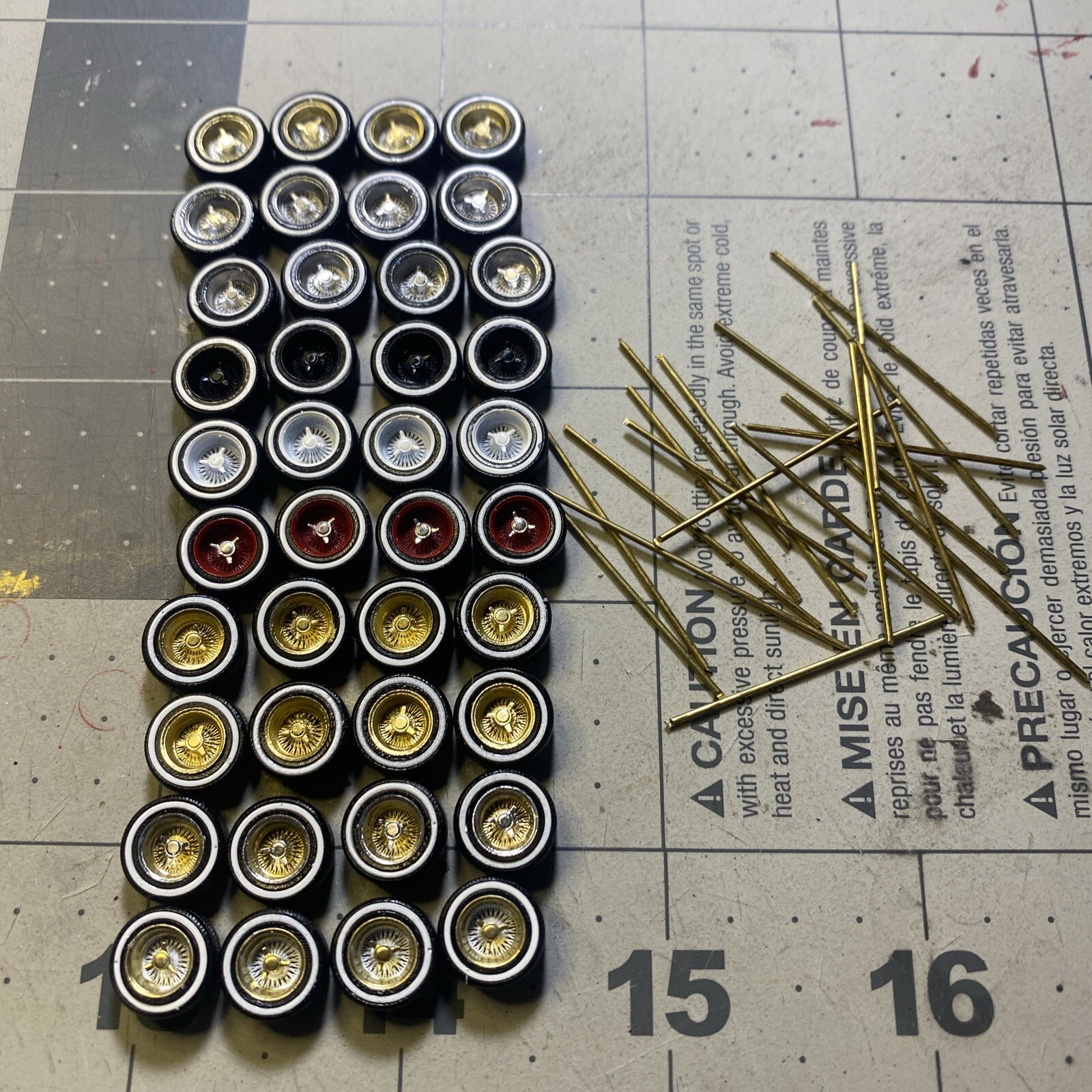 1/64 hot wheels lowrider rims 3d printed Sets 10 Sets, Daytons Spokes Dayton | eBay