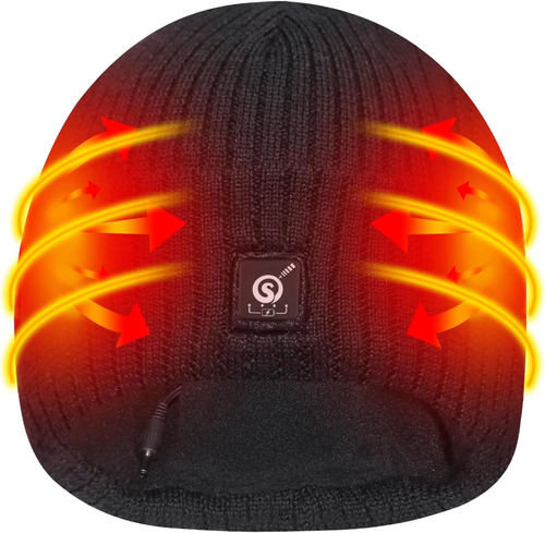 Heated Hat - Electric Heated Beanie for Men Women,Winter Warm Heat Skull Cap wit | eBay
