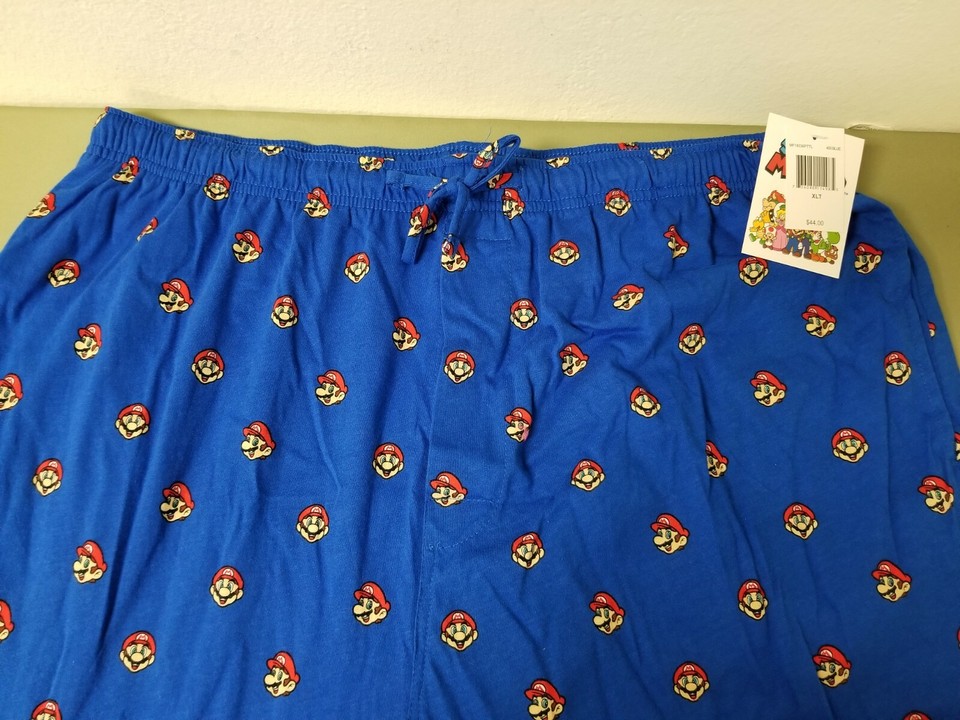 New Nintendo Super Mario Drawstring Sleep Lounge Pants. retail 34.00 | eBay