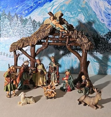 Ultra Rare! Department 56 Holy Night Nativity Set 2002 11 Pc Christmas ...