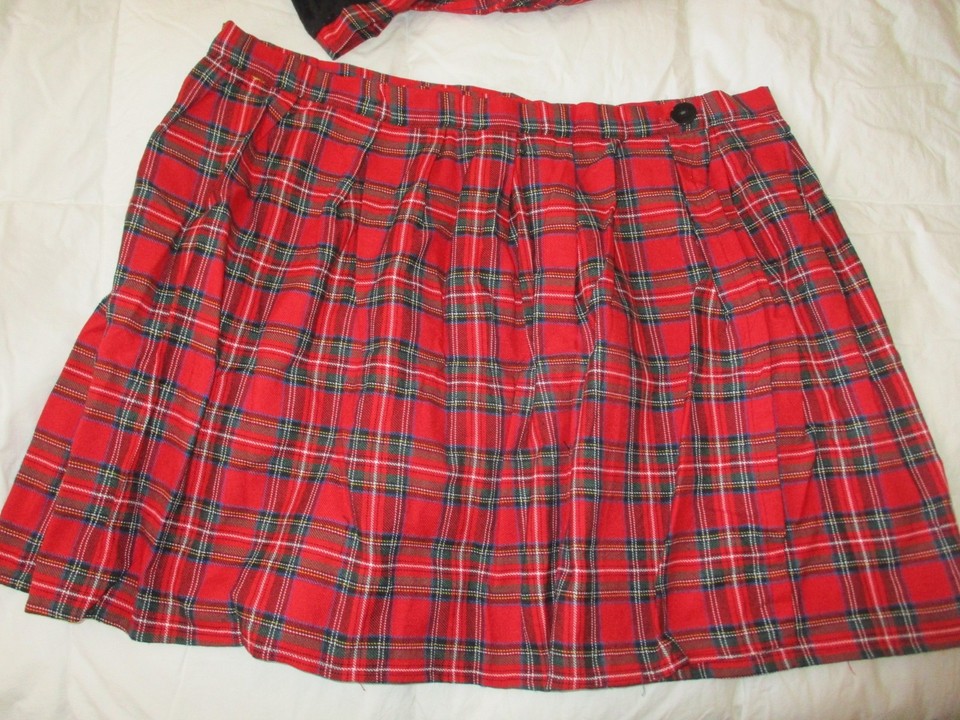 Scottish Kilt Men L Highlander Outlander Too Sexy Halloween Costume Plaid 3pc | eBay