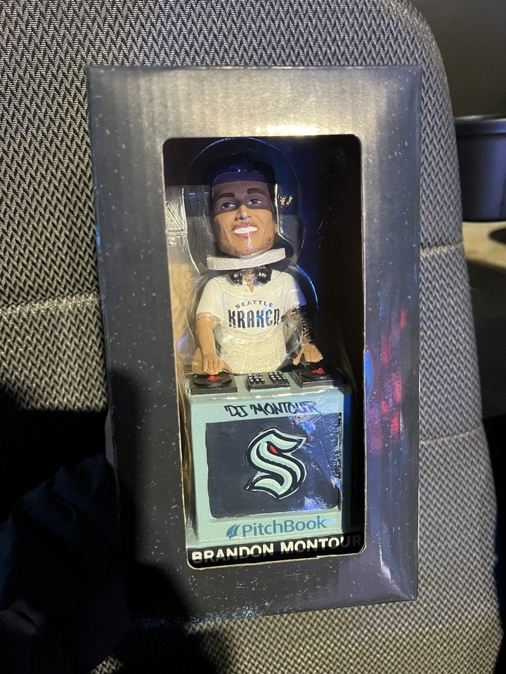 2026 DJ Brandon Montour Bobblehead Seattle Kraken Hockey NHL SGA 1/27 ...