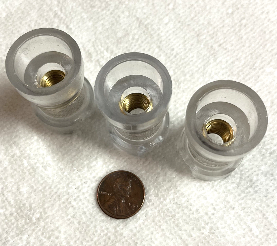 (3) Mini 3/8-16 Threaded Drill Bushing Holder Egg Cups Aircraft Tools ...