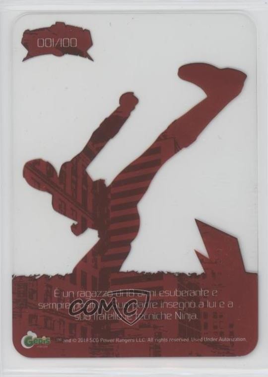 2018 Saban's Power Rangers - Super Ninja Steel Italian Red Ranger #001 ...