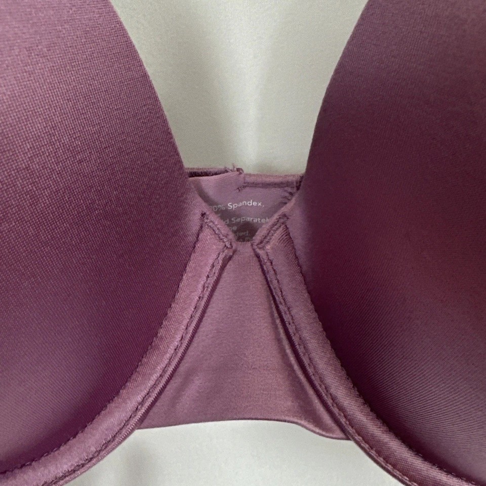 Soma Full Coverage Shaping Bra Satin Purple Underwire Size 40C Soft ...