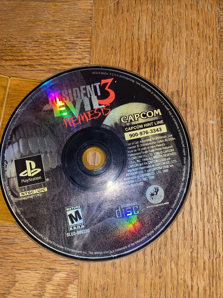 Resident Evil 3: Nemesis (PlayStation 1, 1999) PS 1 Disc Only | eBay