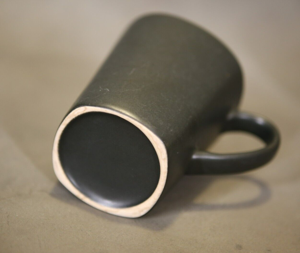 Tall Black Ceramic Coffee Tea Mag Cup 13oz Set OF 4 Used | eBay