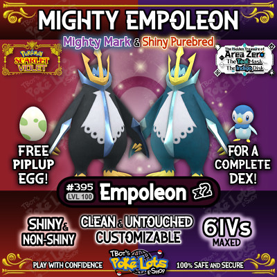 🌎 Pokemon Scarlet Violet 🏆 Empoleon 🥇 Mighty Mark Raid 🏆 6IV Shiny ...