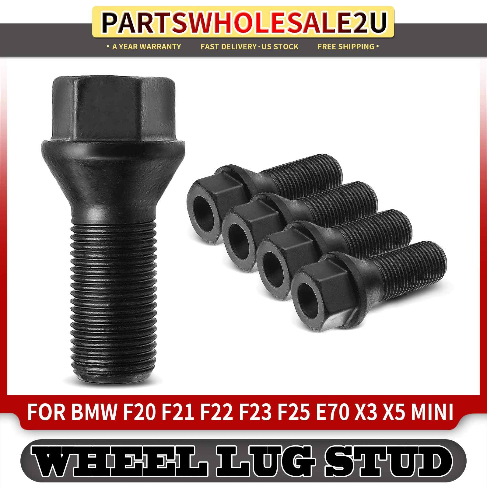 5x M14-1.25 Wheel Lug Bolts for BMW F20 F21 E70 X3 320i 530i Mini ...