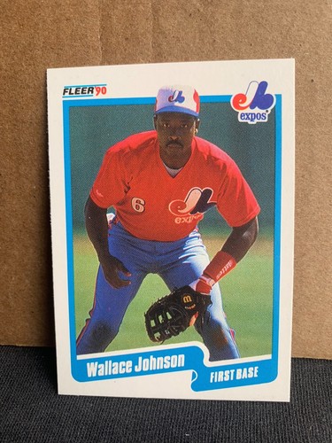 1990 Fleer Baseball Card Montreal Expos Wallace Johnson | eBay