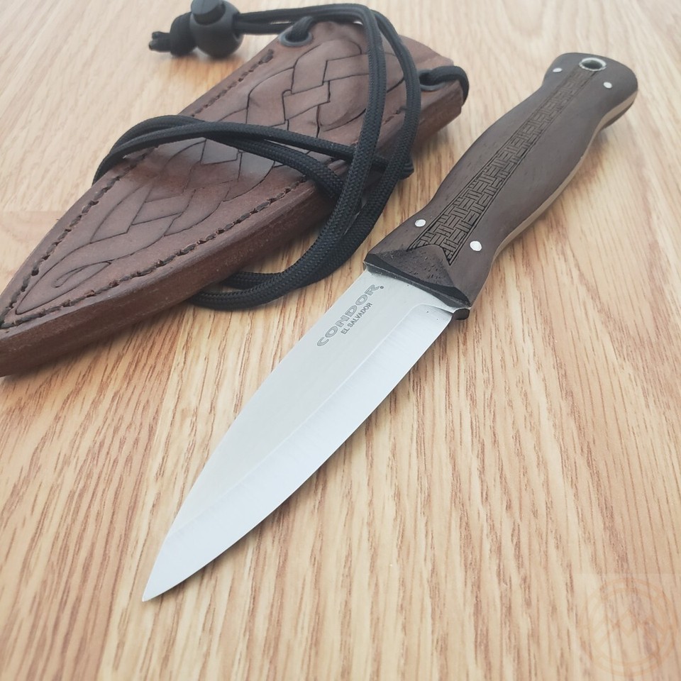 Condor Bushscot Fixed Knife 3.25" 14C28N Sandvik Steel Full Tang Blade ...