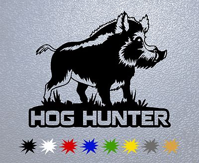 STICKER PEGATINA DECAL VINYL Hog Hunter,Wild boar | eBay