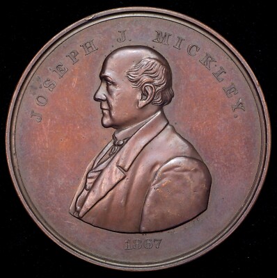 "1867" Joseph J. Mickley Numismatic & Antiquarian Society Philadelphia ...
