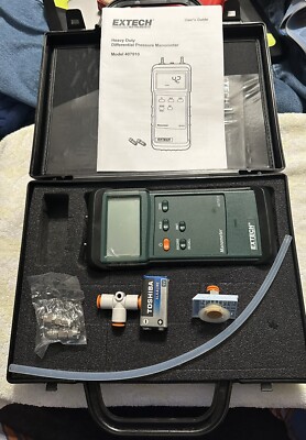 Extech 407910 Differential Pressure Manometer | eBay