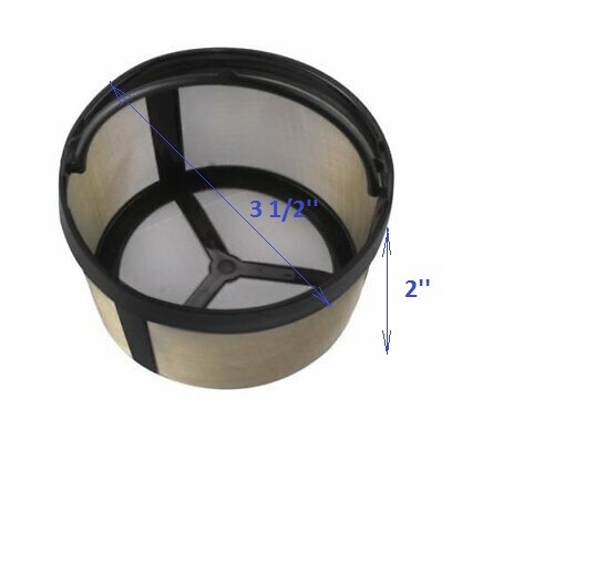 GoldTone Reusable 4 Cup Basket Coffee Filter for Mr. Coffee Makers and ...